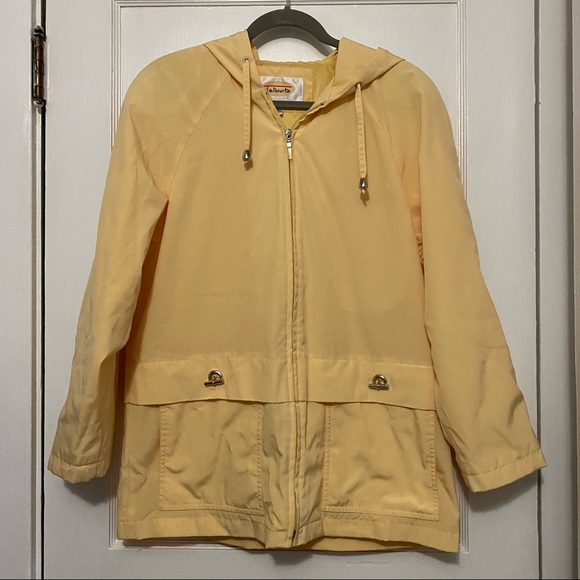 Talbots | Jackets & Coats | Talbots Yellow Hooded Lightweight Rain ...